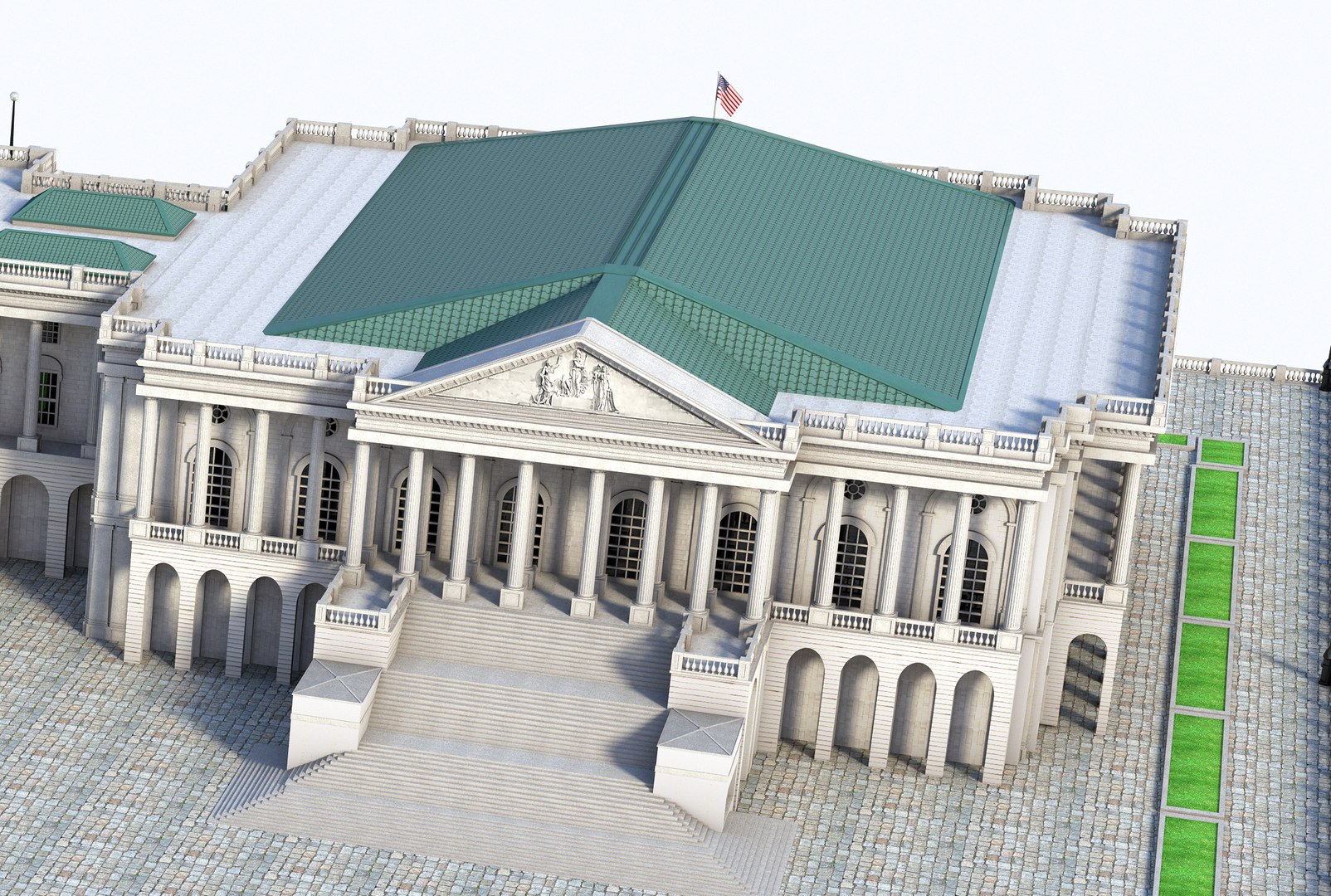 Historic United States Capitol Building 3D Model - TurboSquid 1291158