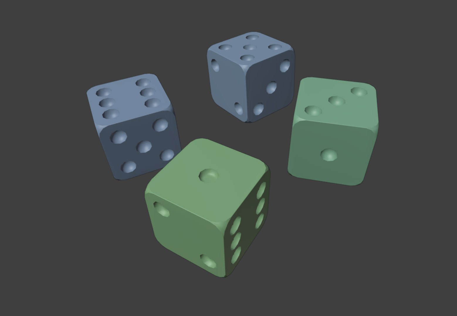 3D Dice - TurboSquid 2280807