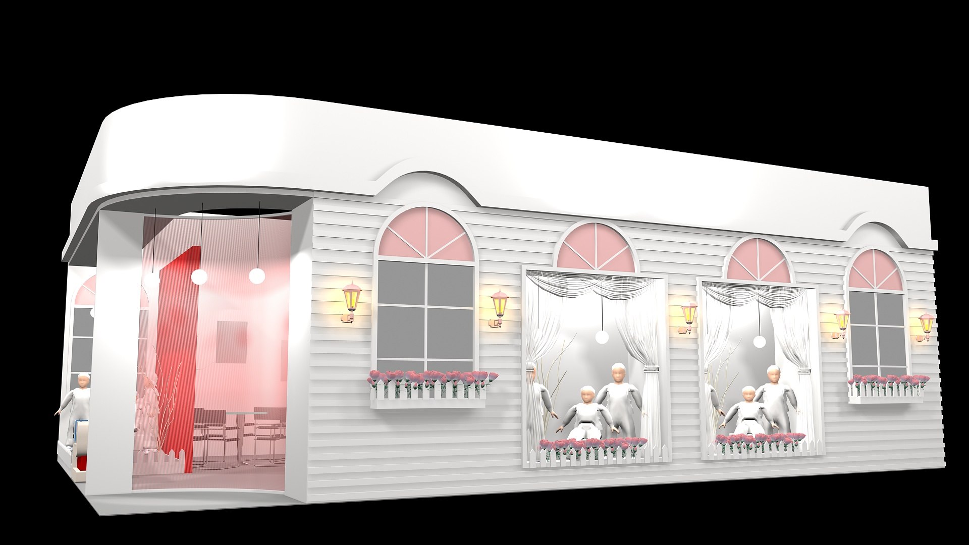 One Side Open Stand 3D Model - TurboSquid 1991465