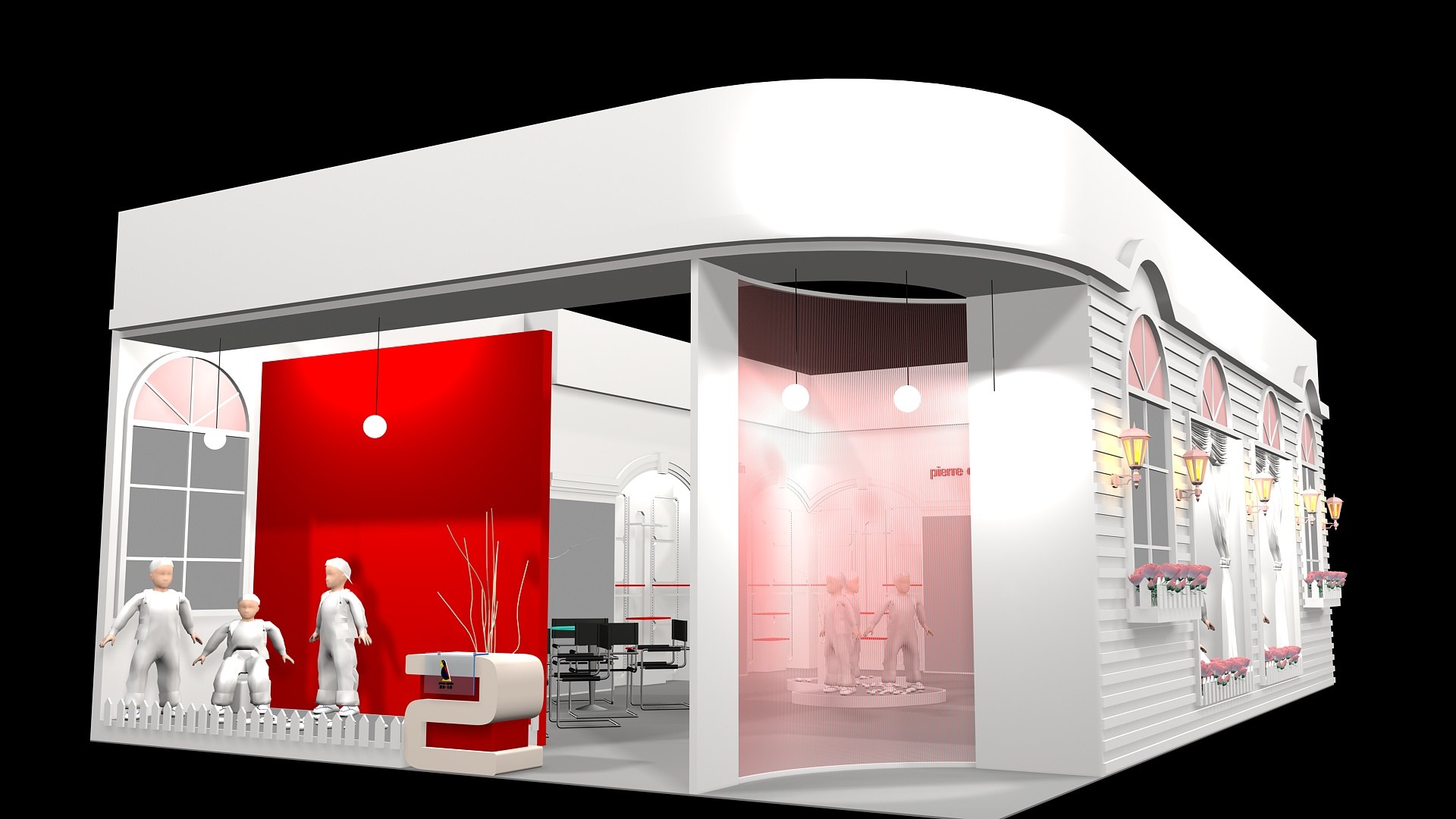 One Side Open Stand 3D Model - TurboSquid 1991465