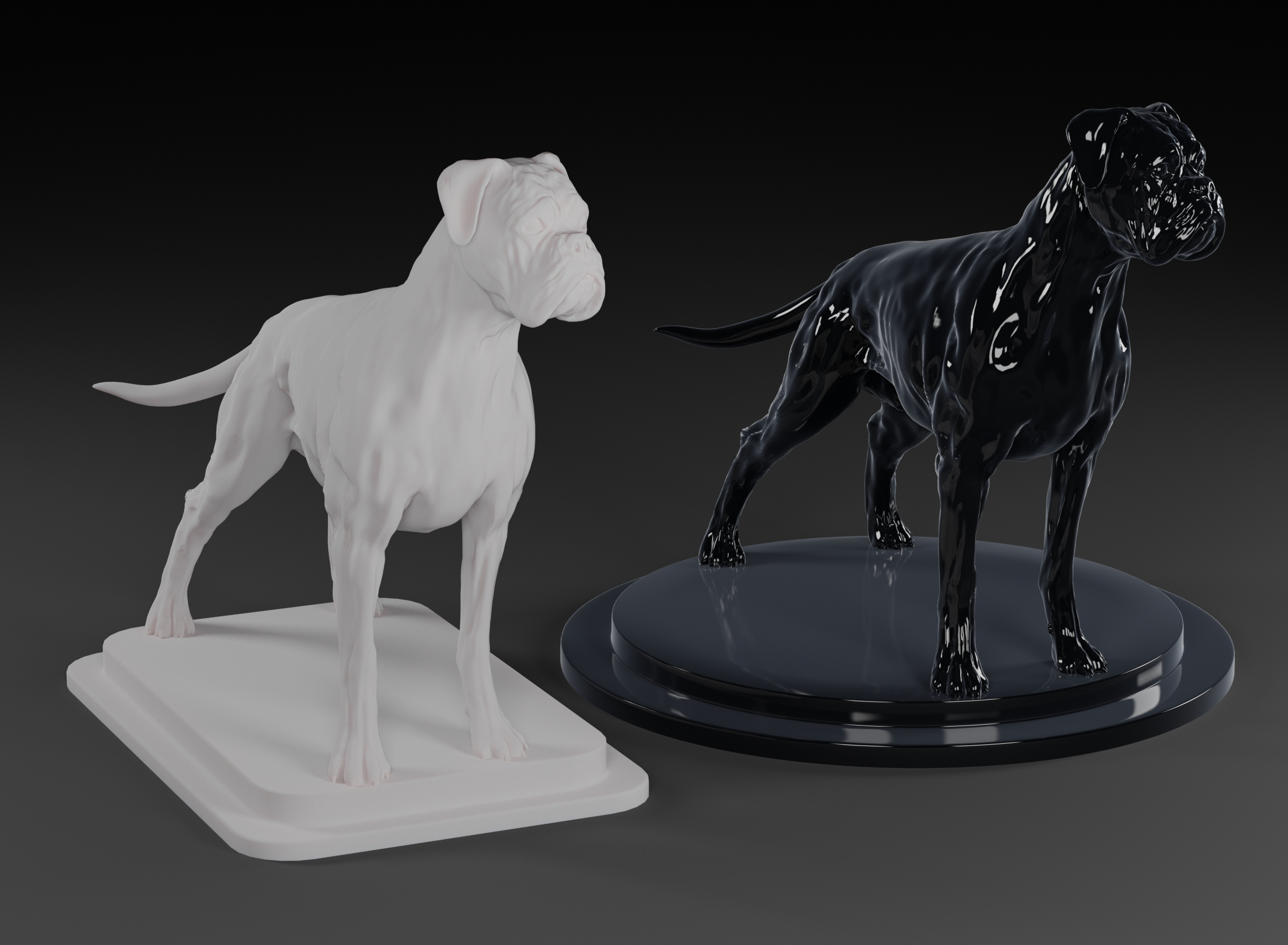 Boxer dog 3D - TurboSquid 1703831