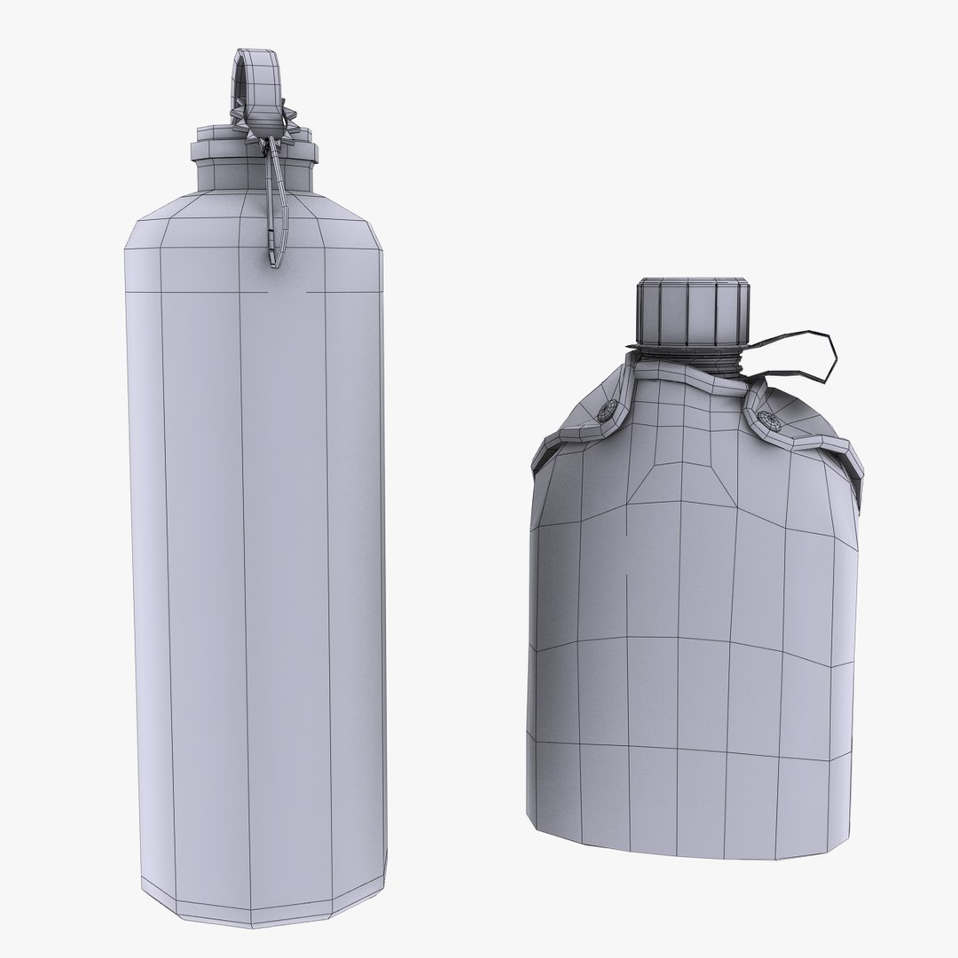 Army Bottles 3d 3ds