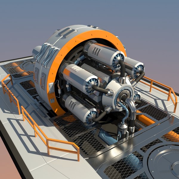 3dsmax futuristic reactor 2