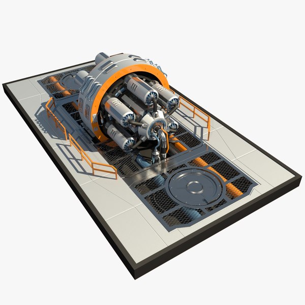 3dsmax futuristic reactor 2