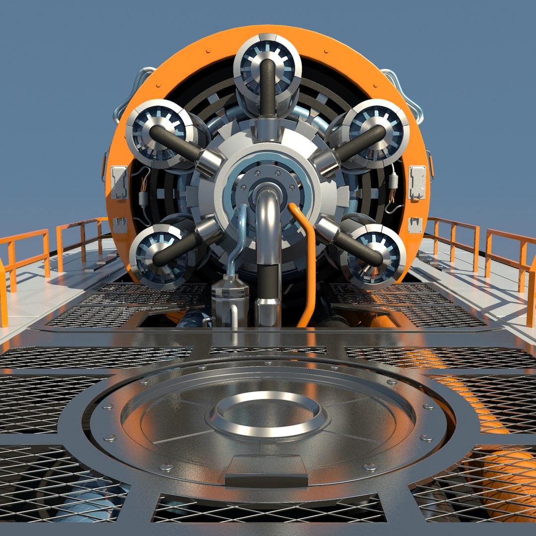 3dsmax futuristic reactor 2