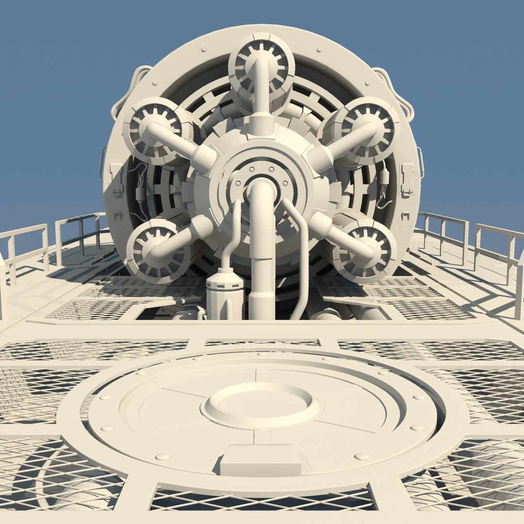 3dsmax futuristic reactor 2