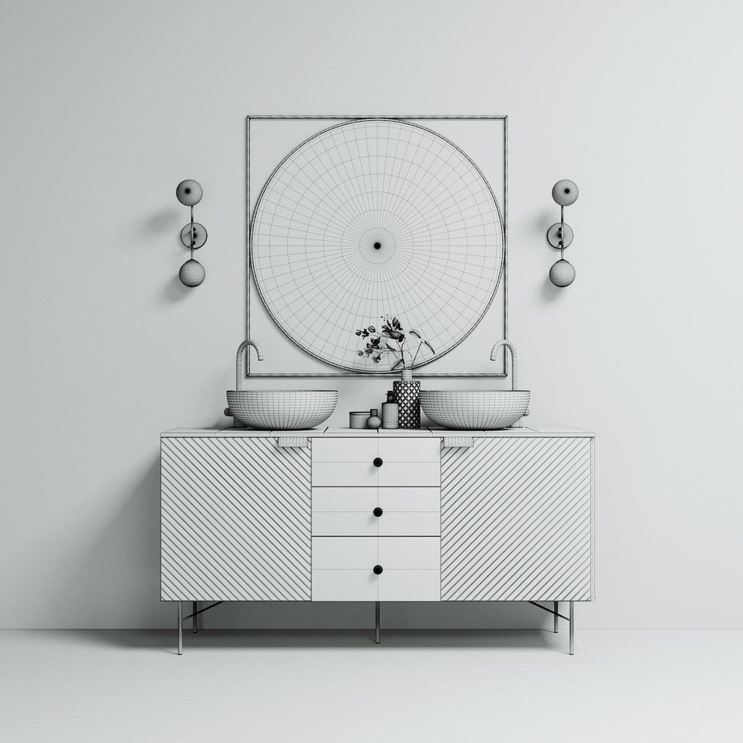 3D Vanity Unit Model - TurboSquid 1586978