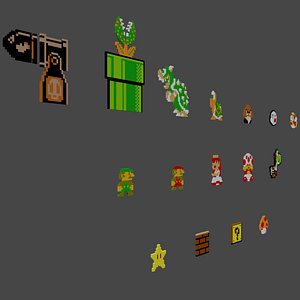 Super Mario Bros Gratis 3D Modelos para Descargar | TurboSquid