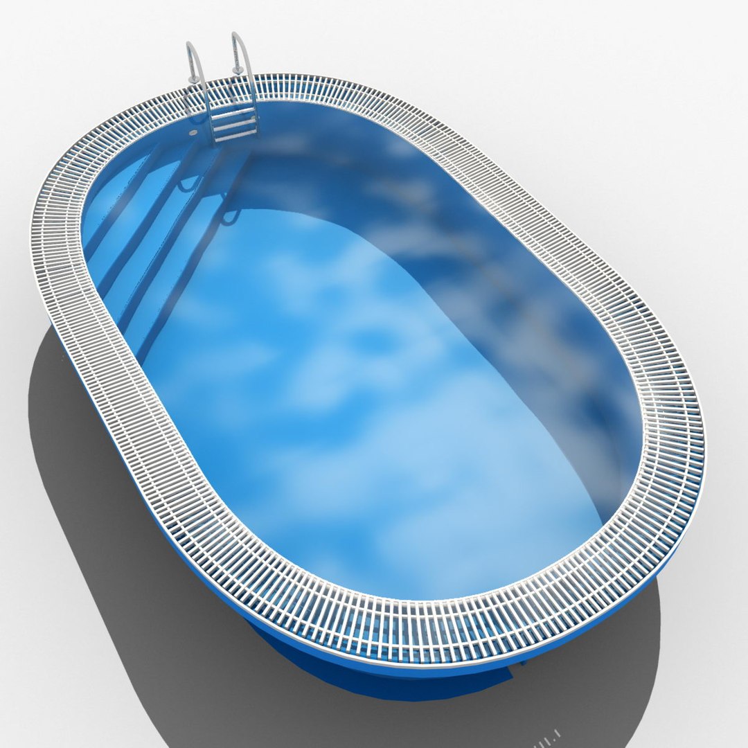 Garden Pool 3d Model