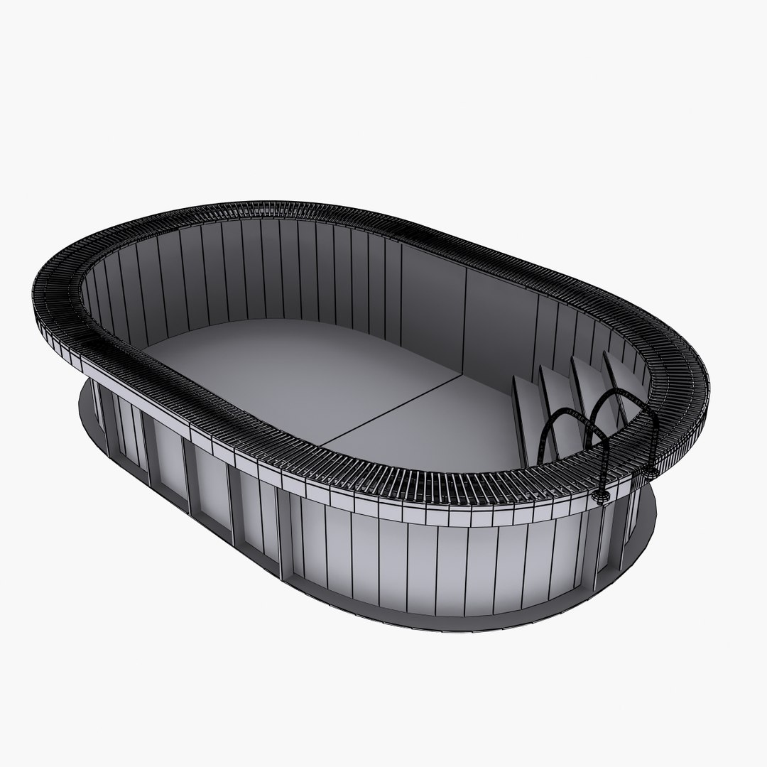 Garden Pool 3d Model