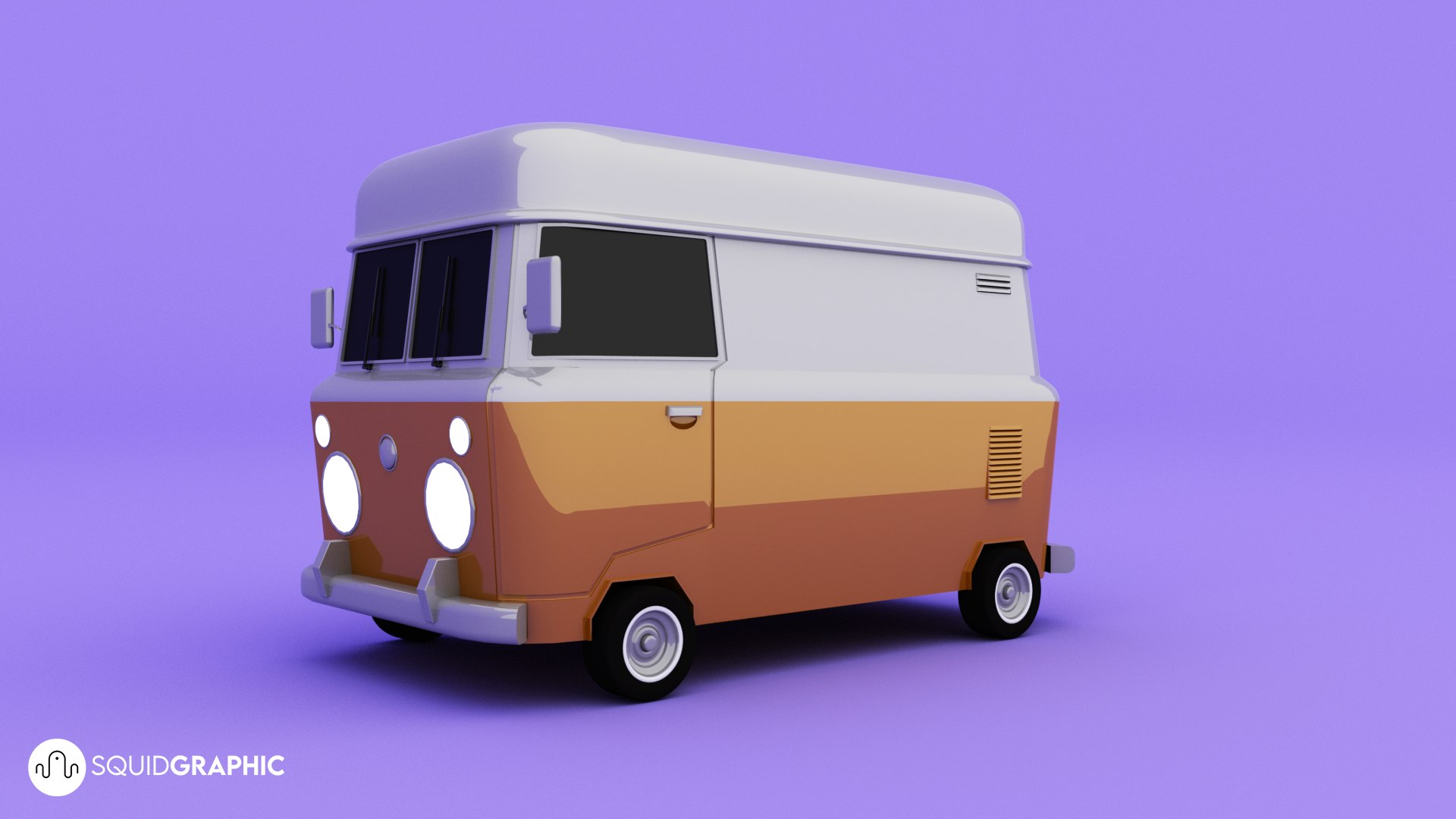 3D Model Cartoon Kombi 3D Model - TurboSquid 2008469