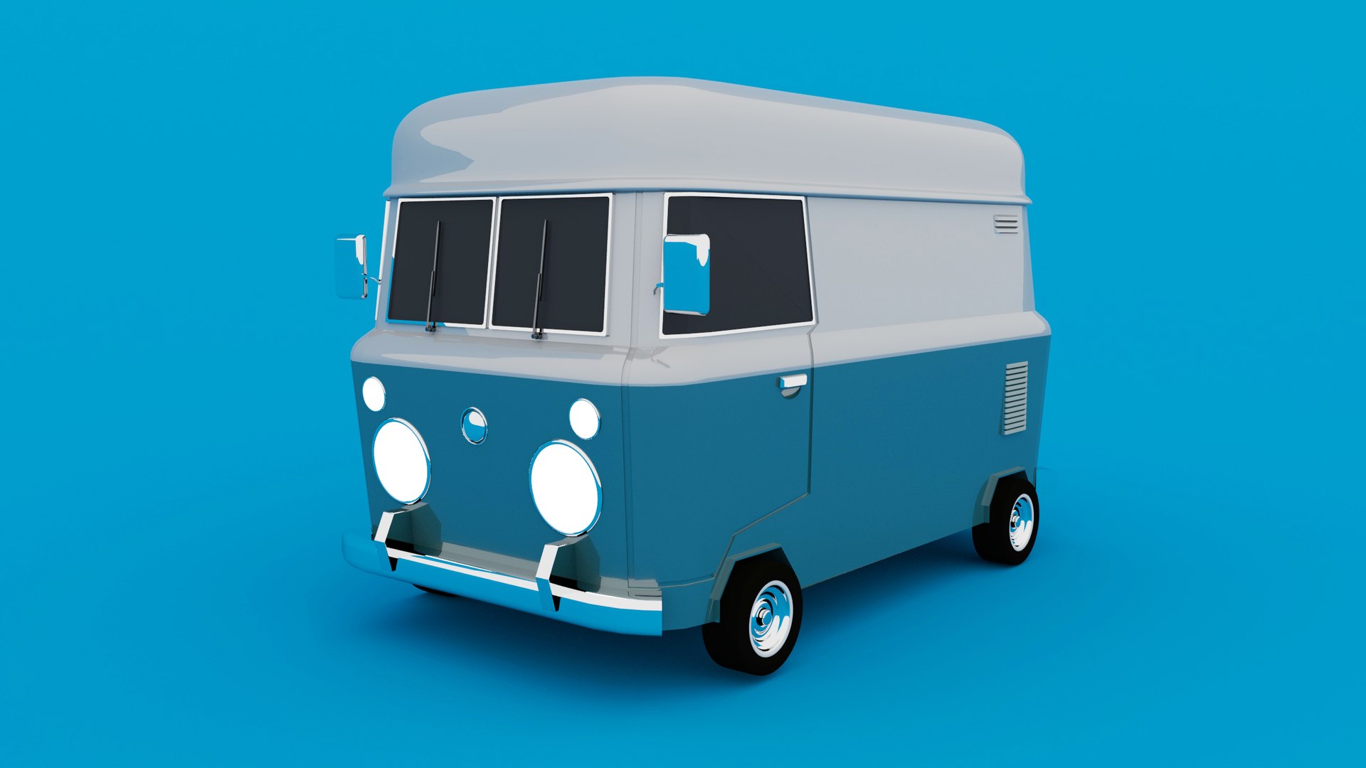 modelo 3d Cartoon Kombi 3D model - TurboSquid 2008469