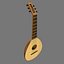 3d Lute Medieval Instrument Model