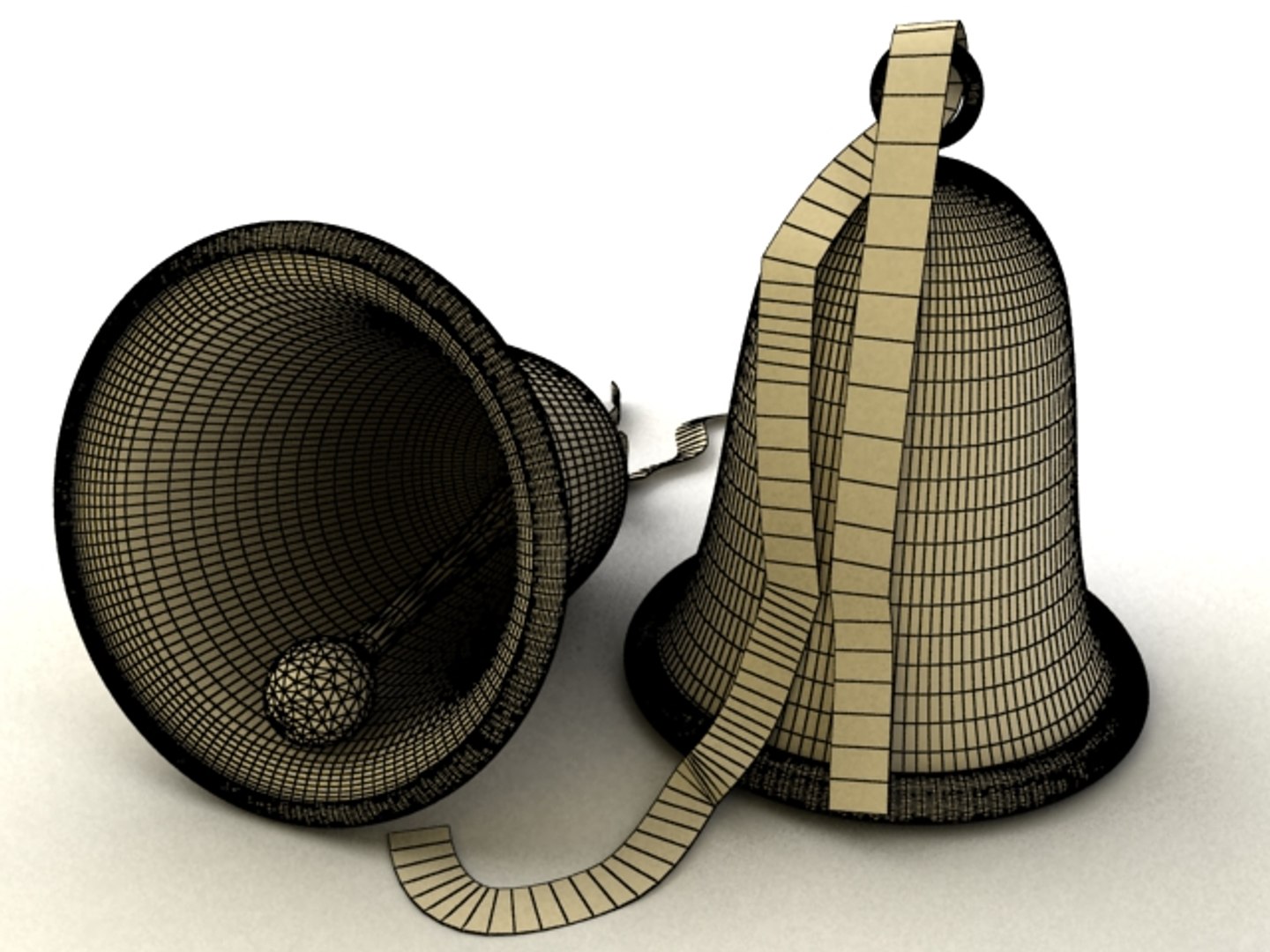 3d Christmas Bells Model
