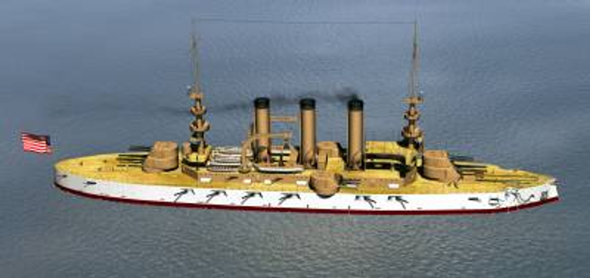 3d Model Uss New Jersey Bb16