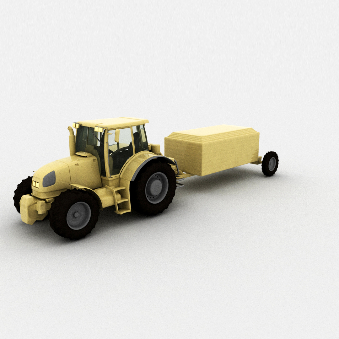 3D model tractor trailer - TurboSquid 1557388