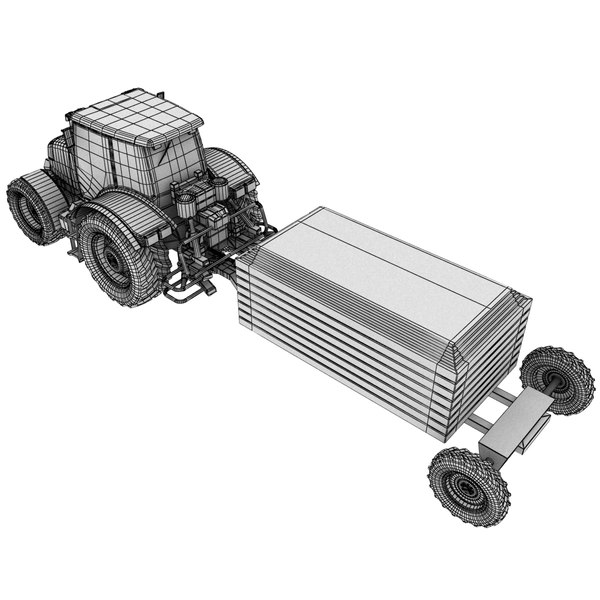 3D model tractor trailer - TurboSquid 1557388