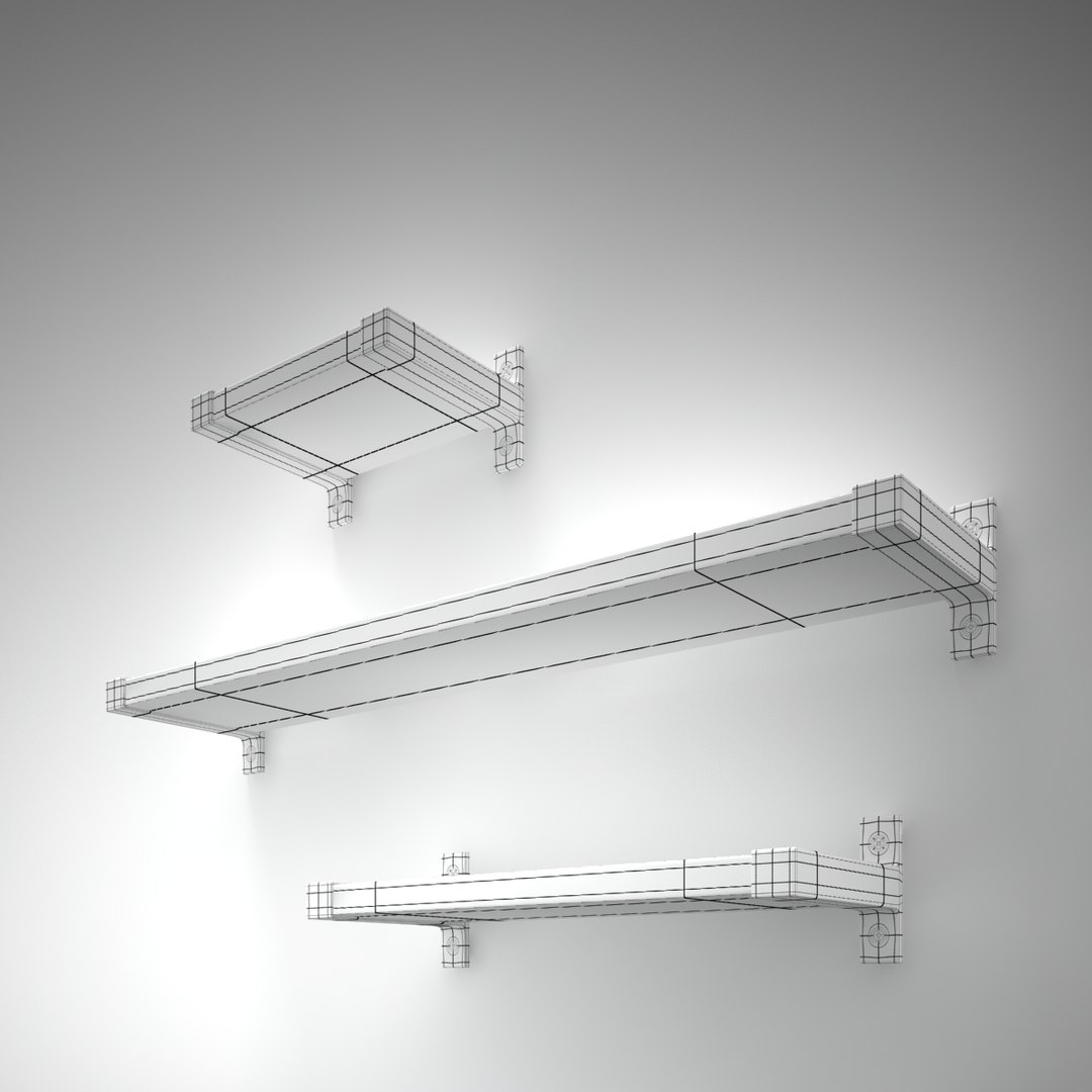 3D Shelf Shelves Designed Model - TurboSquid 1291320