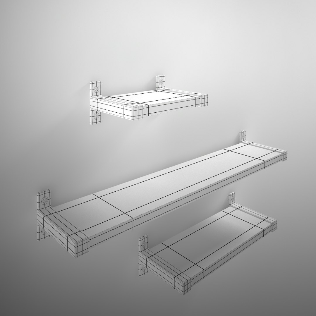 3D Shelf Shelves Designed Model - TurboSquid 1291320