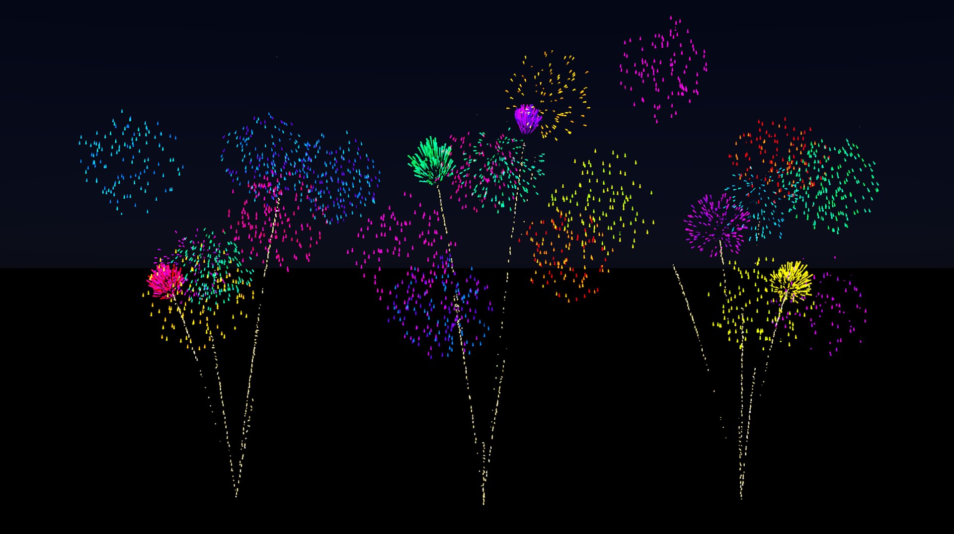 3D Animation Fireworks - TurboSquid 1503518