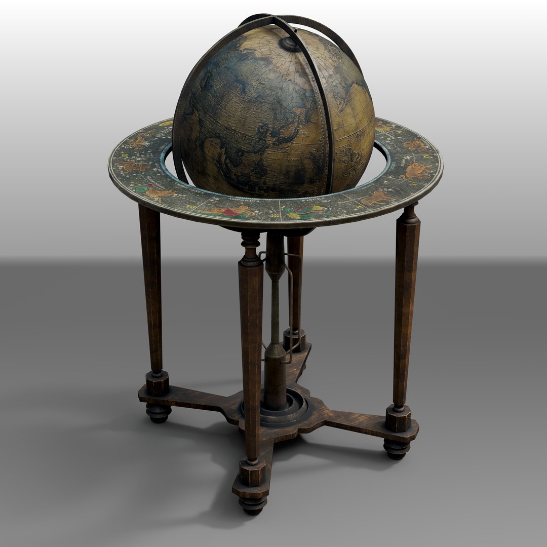 Medieval Time Globe Model - TurboSquid 2337662