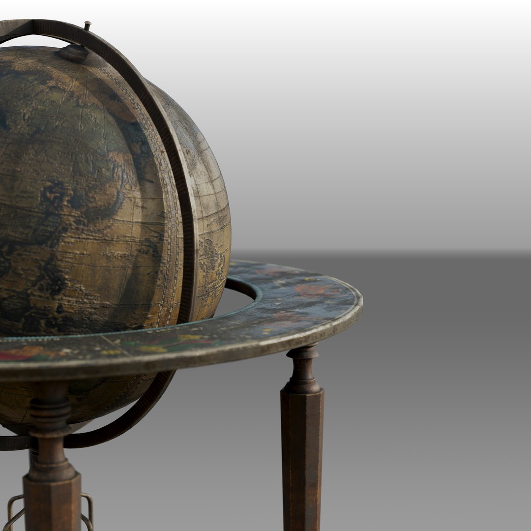 Medieval Time Globe Model - TurboSquid 2337662