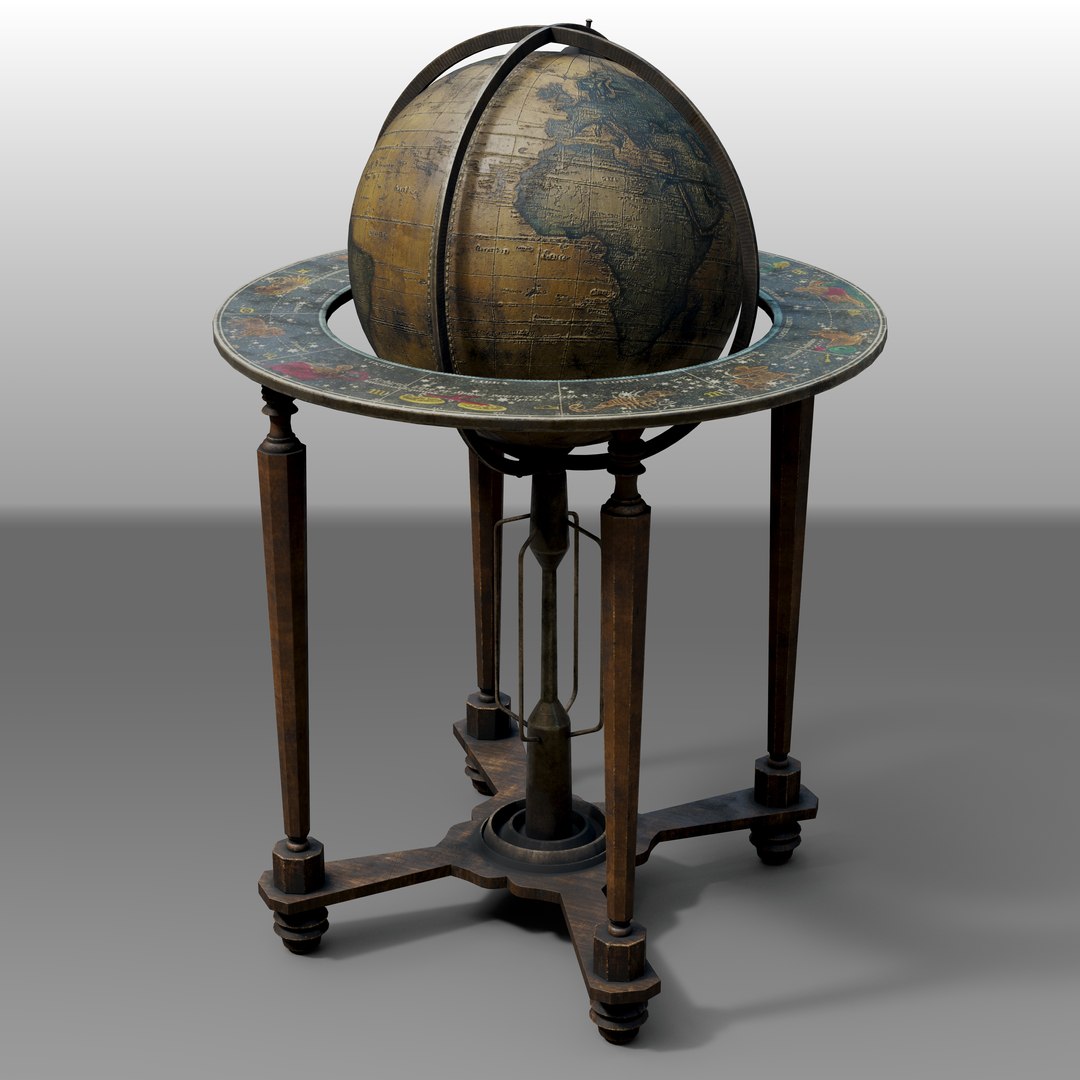 Medieval Time Globe Model - TurboSquid 2337662