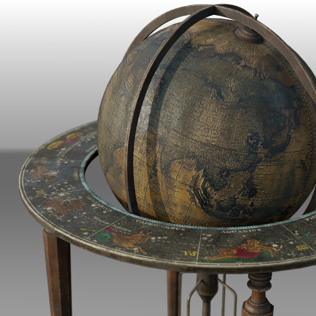 Medieval Time Globe Model - TurboSquid 2337662