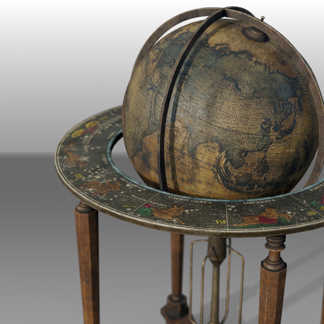 Medieval Time Globe Model - TurboSquid 2337662