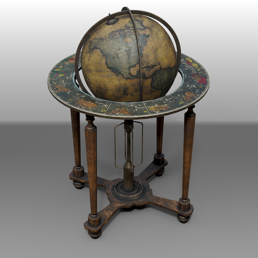 Medieval Time Globe Model - TurboSquid 2337662