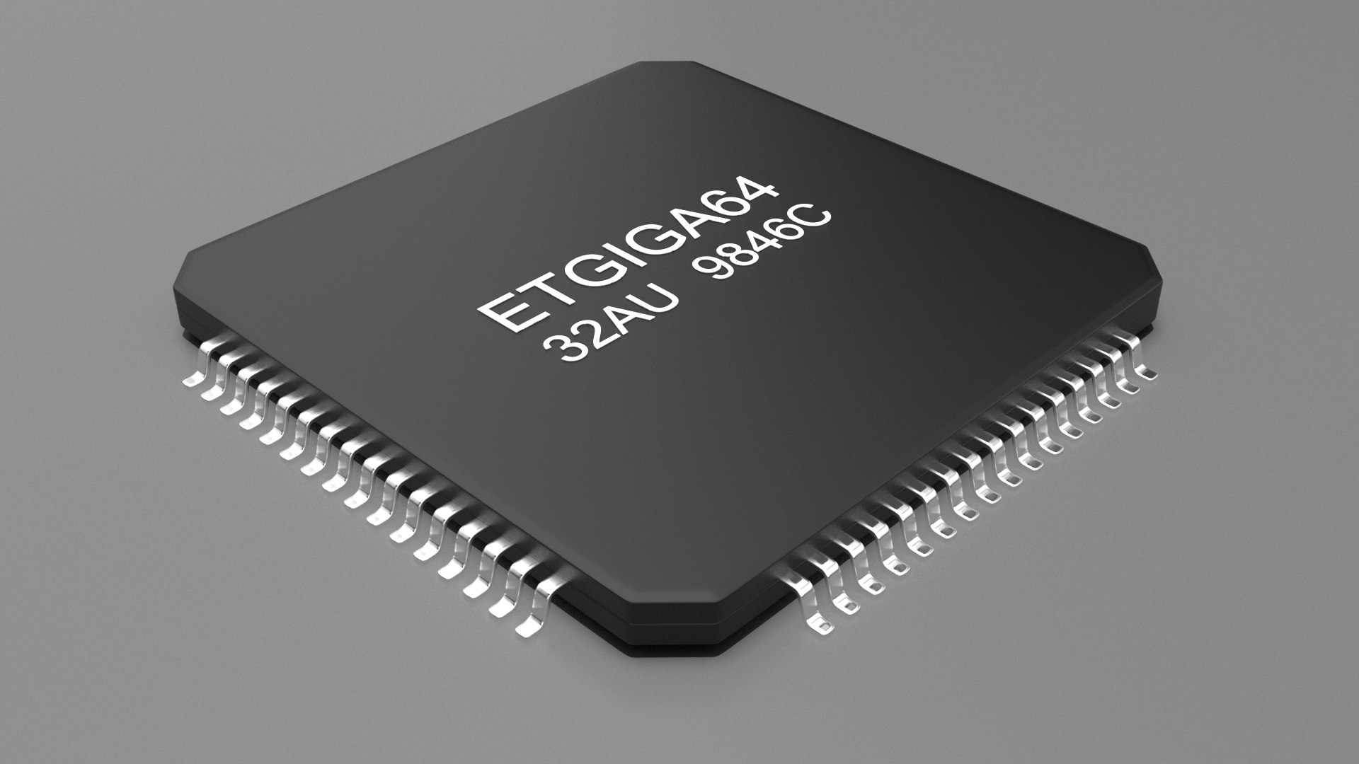 TQFP 64 Chip 3D model - TurboSquid 2176251