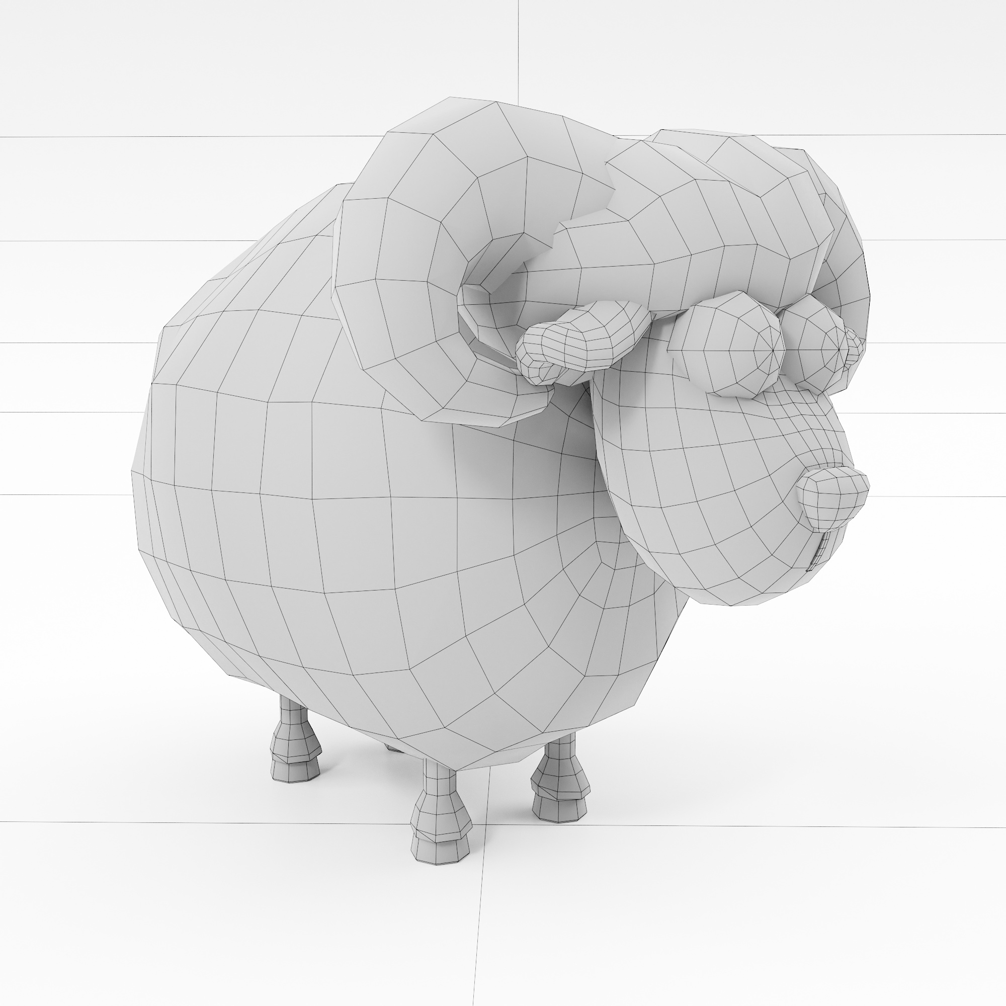 3D Sheep cartoon 3d model - TurboSquid 1996567