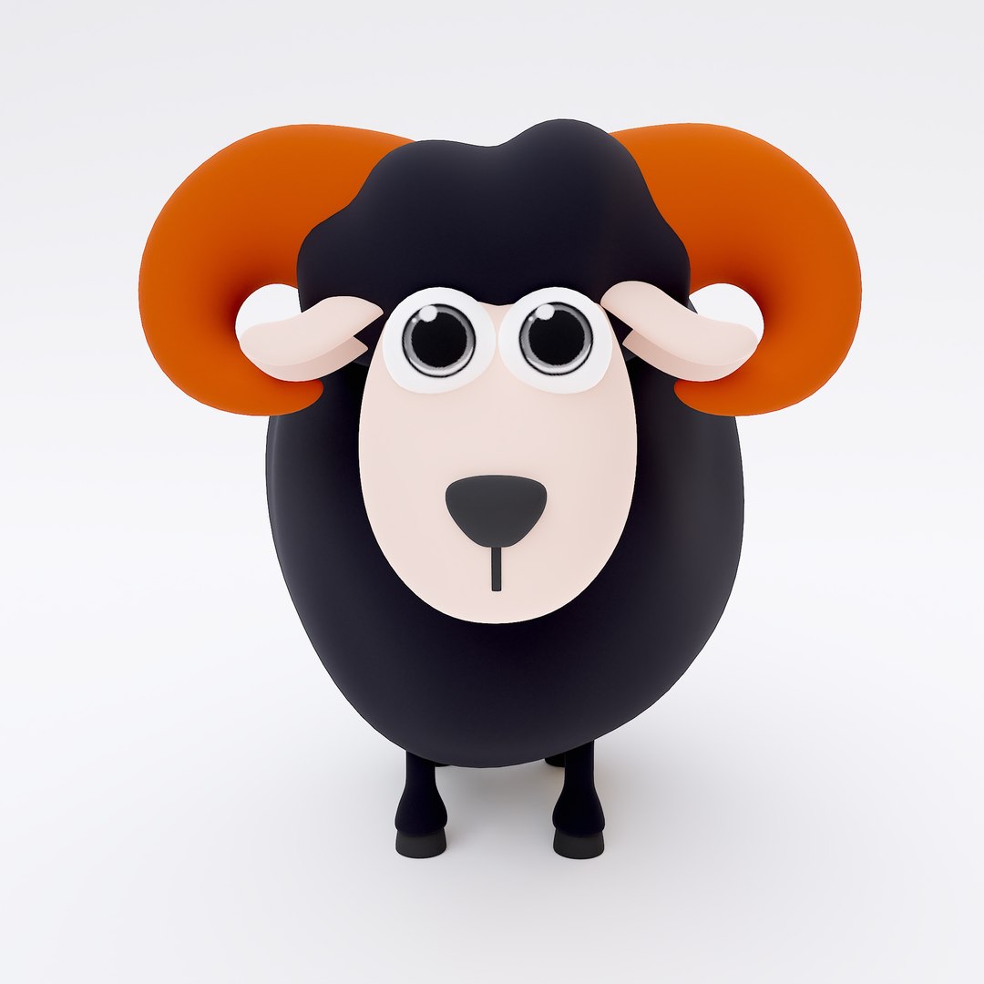 3D Sheep cartoon 3d model - TurboSquid 1996567