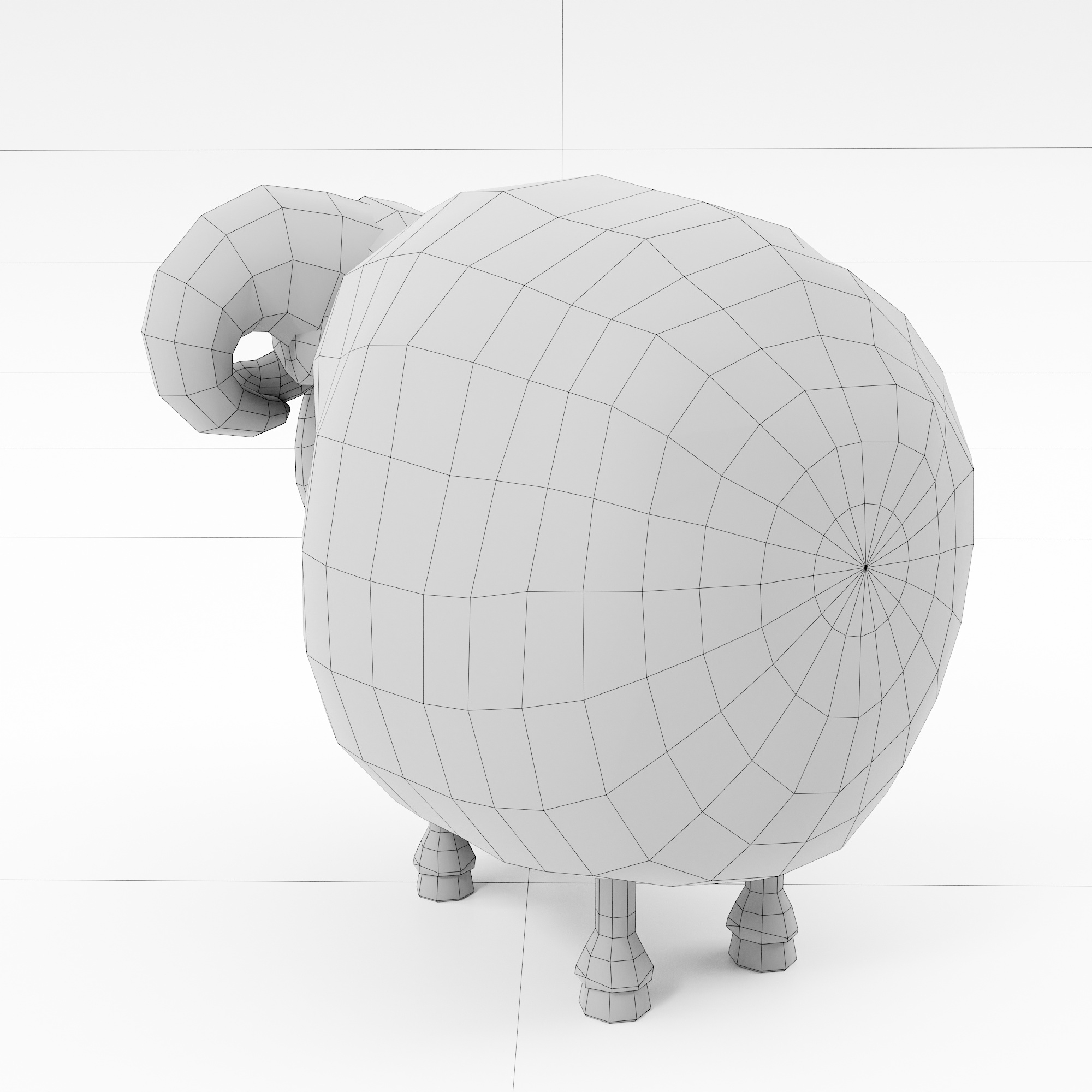 3D Sheep cartoon 3d model - TurboSquid 1996567