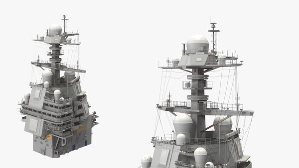 USS Gerald Ford Aircraft Carrier Bridge 3D model - TurboSquid 1792819