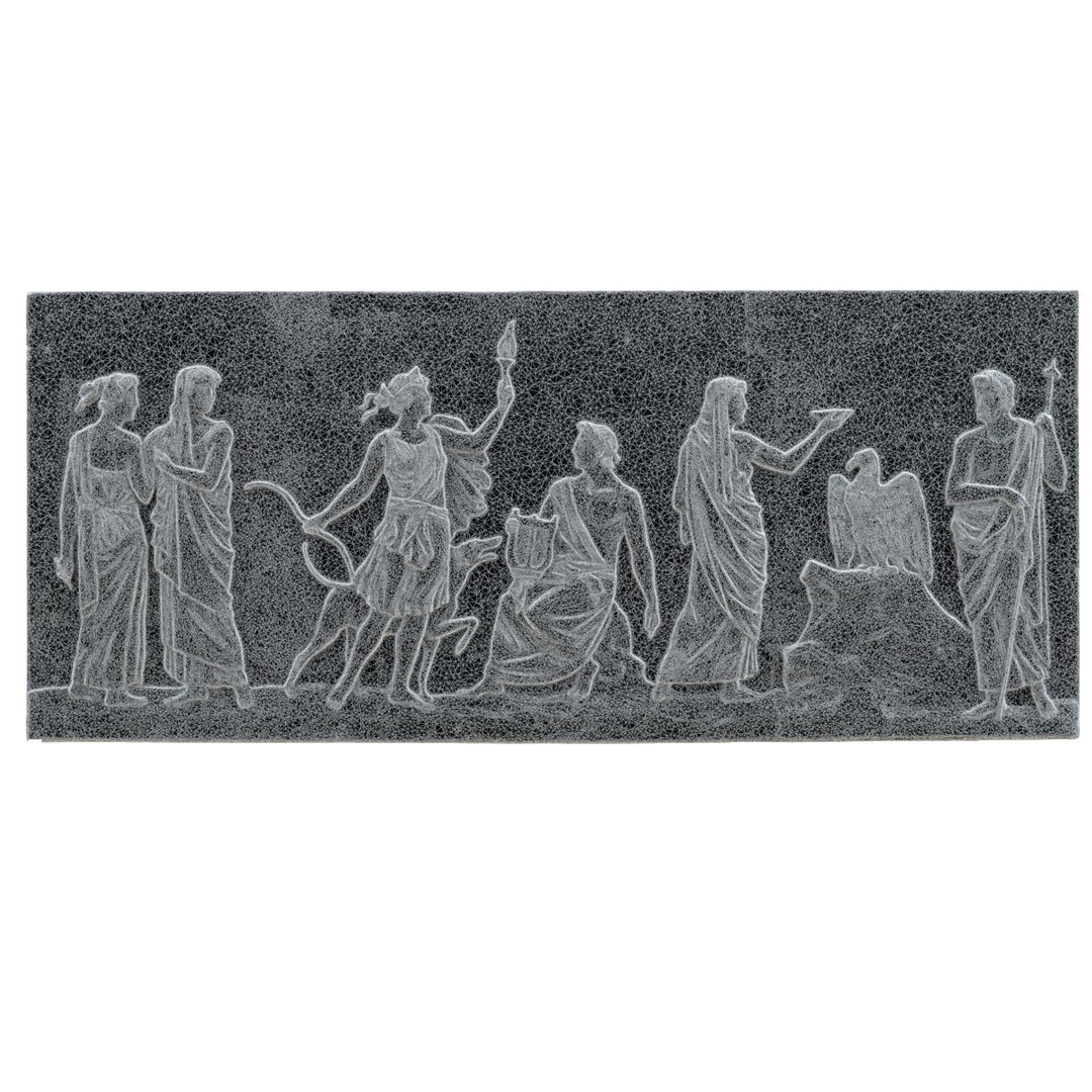 3d bas-relief architecture element model