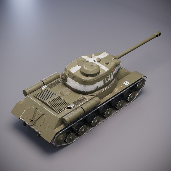 modelo 3d IS-2 Low Poly Tank - TurboSquid 1382348