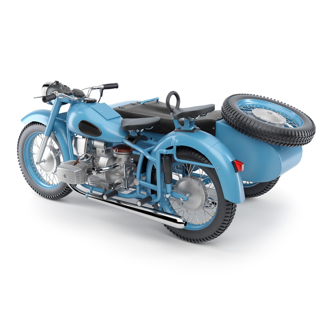 R71 Motorcycle Dnepr K-650 3d Model