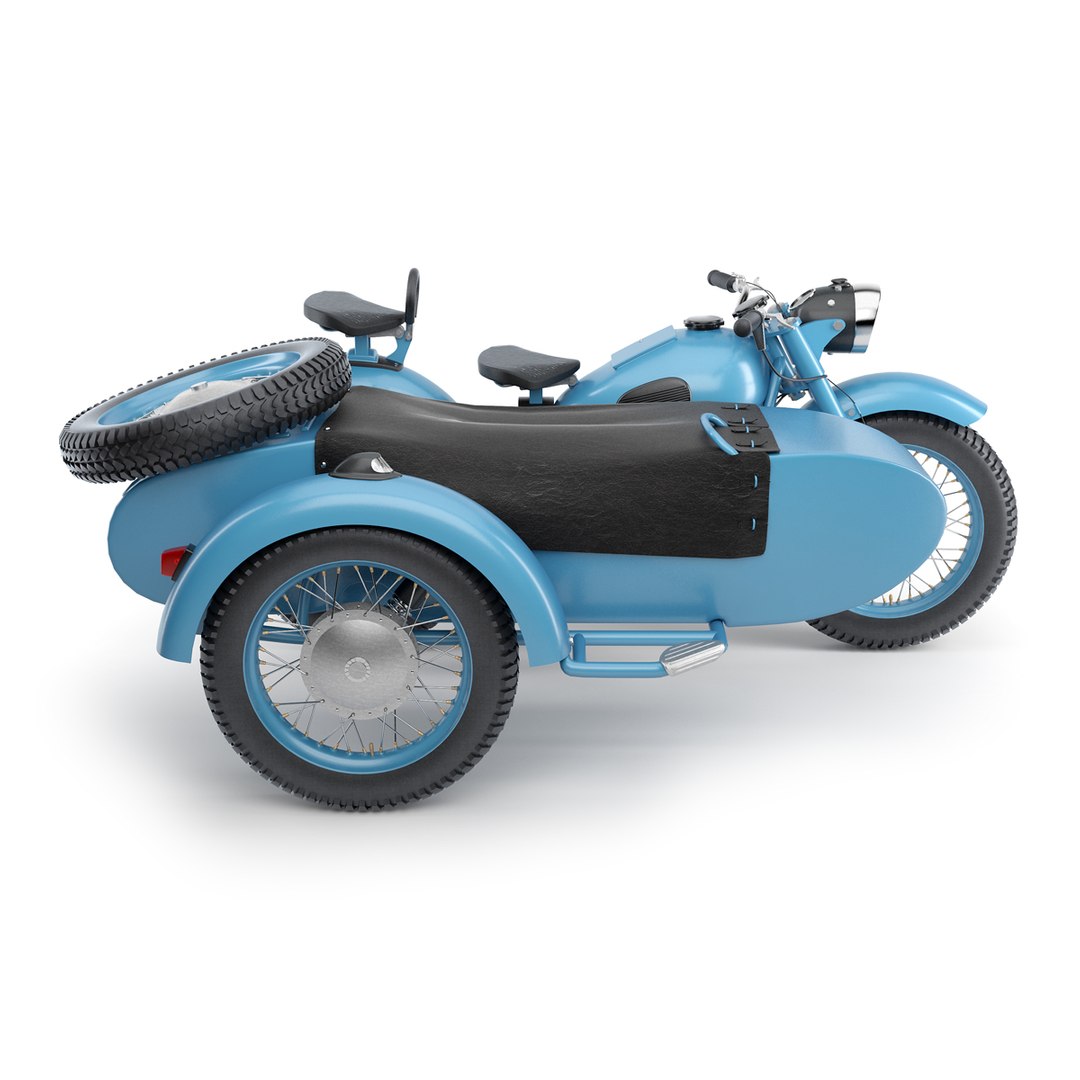R71 Motorcycle Dnepr K-650 3d Model