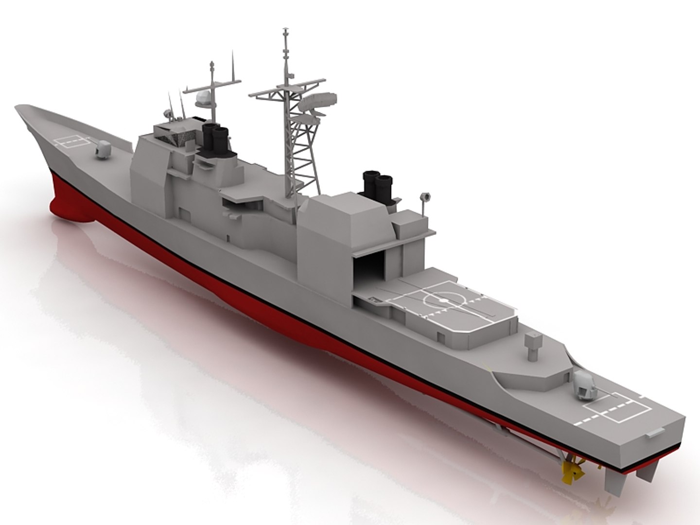 USS Valley Forge Ticonderoga Class Cruiser 3D model - TurboSquid 1786469