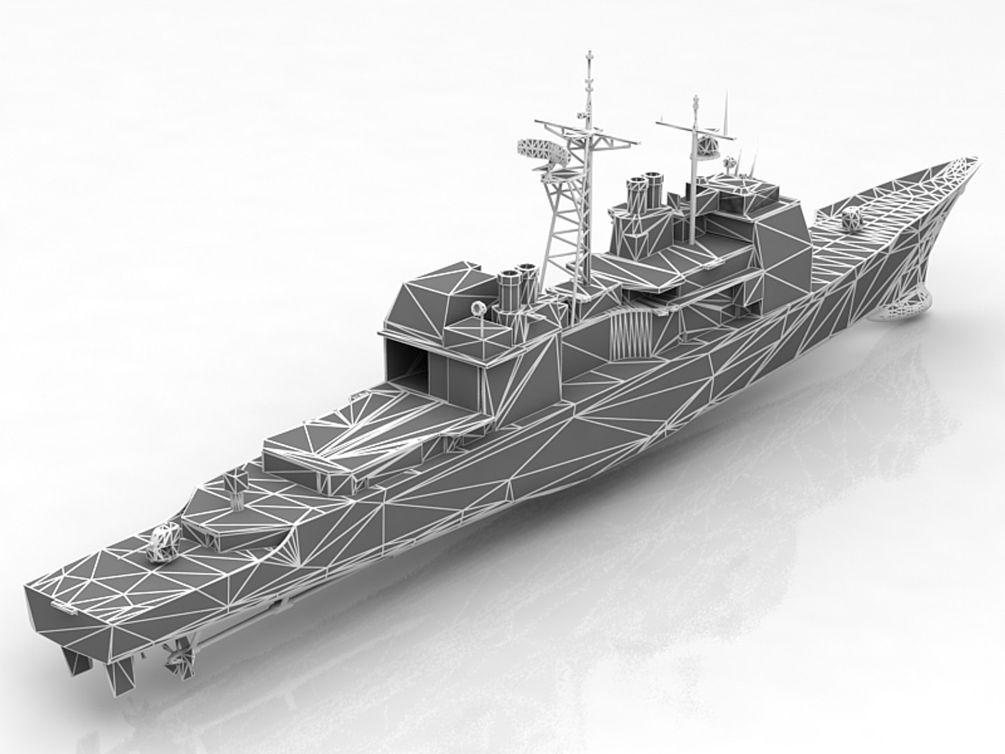 USS Valley Forge Ticonderoga Class Cruiser 3D model - TurboSquid 1786469