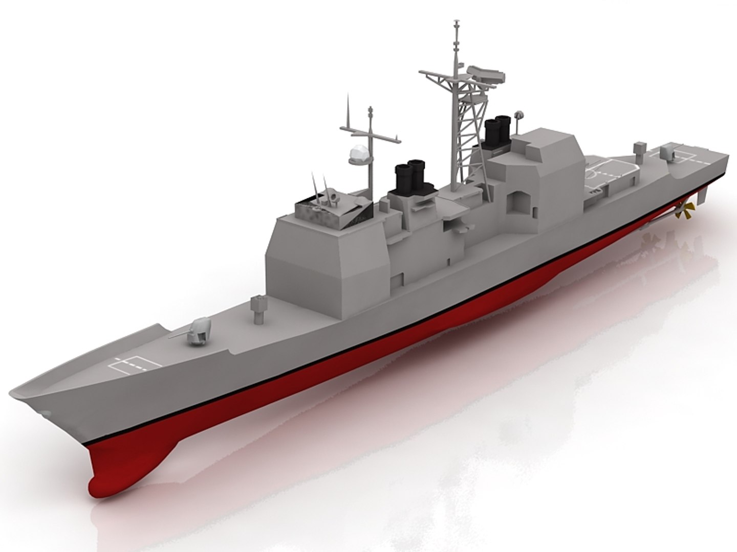 USS Valley Forge Ticonderoga Class Cruiser 3D model - TurboSquid 1786469