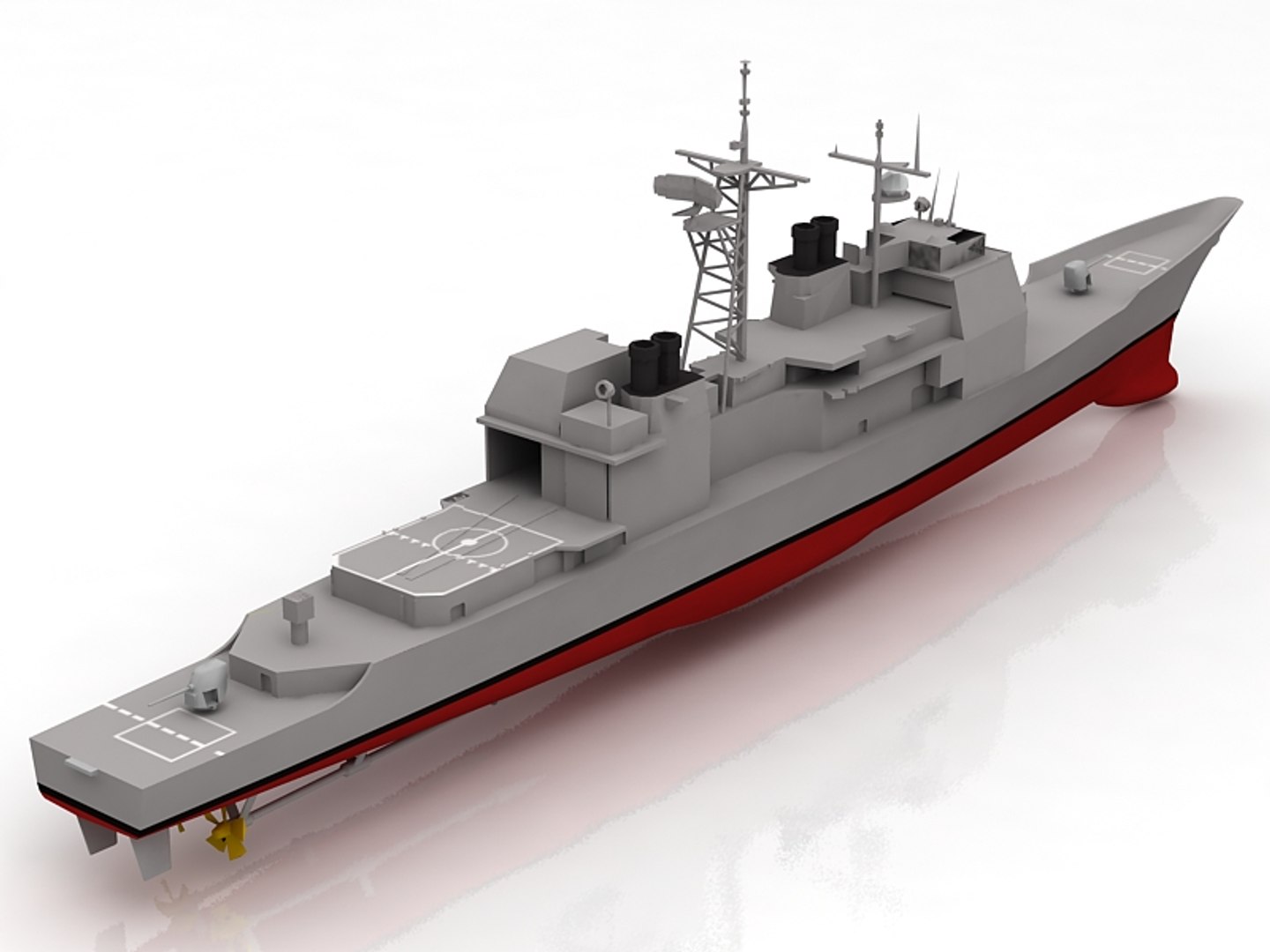 USS Valley Forge Ticonderoga Class Cruiser 3D model - TurboSquid 1786469