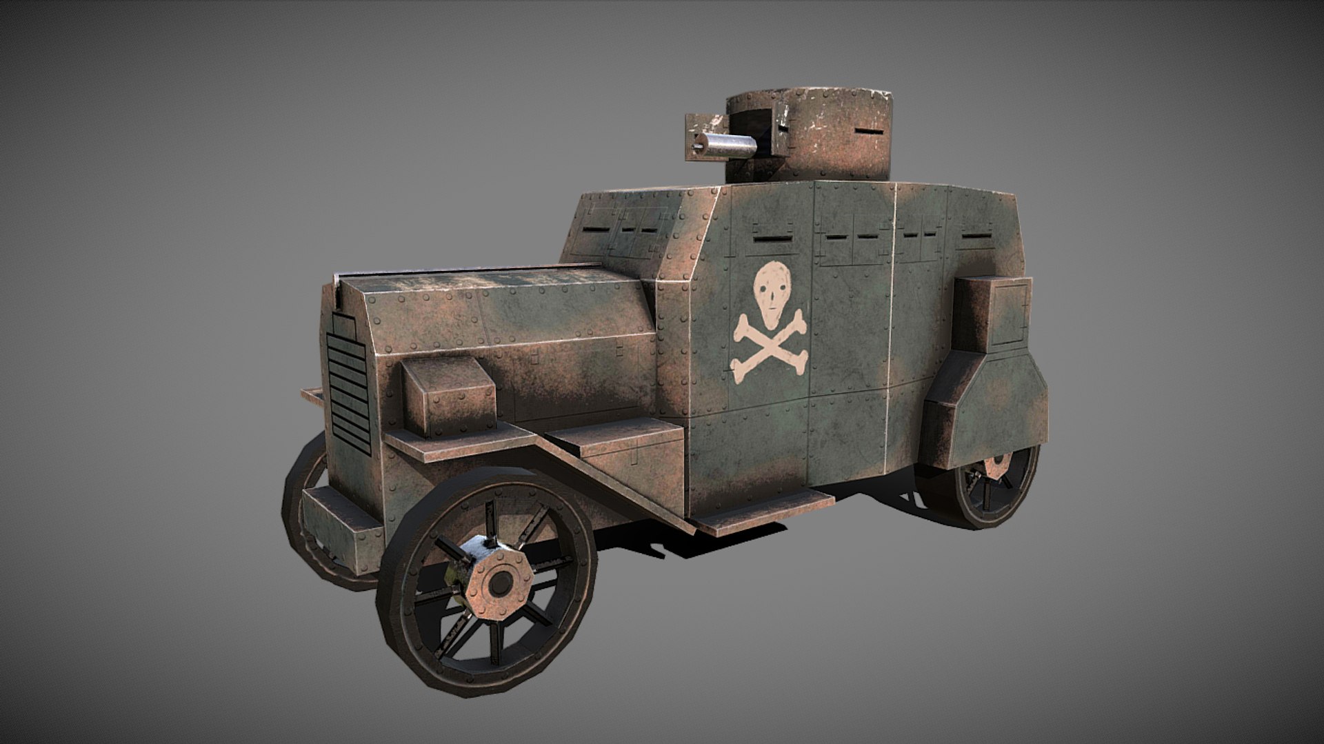 3D German Car Ww1 Model - TurboSquid 1453575