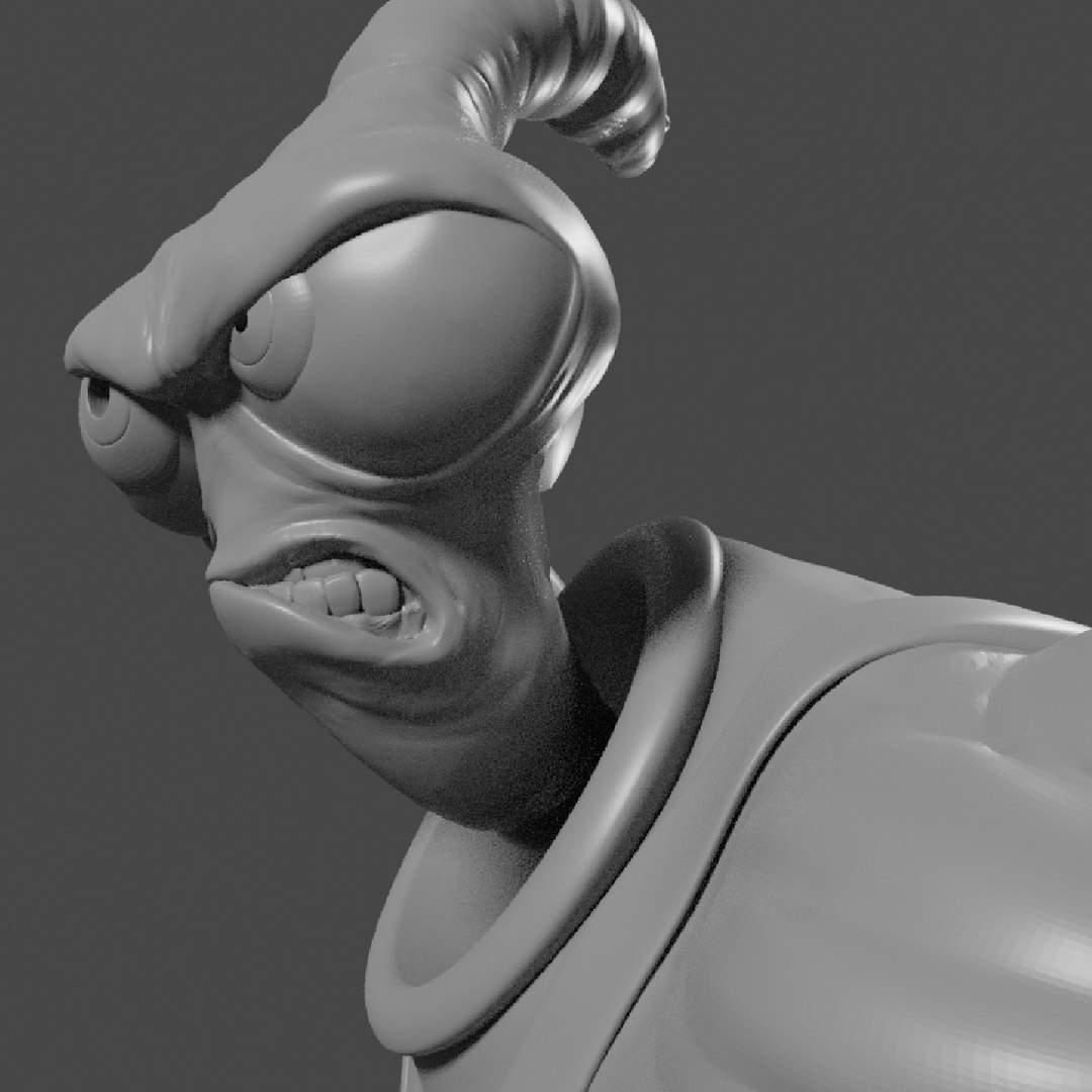 Earthworm Character Model - TurboSquid 2198077