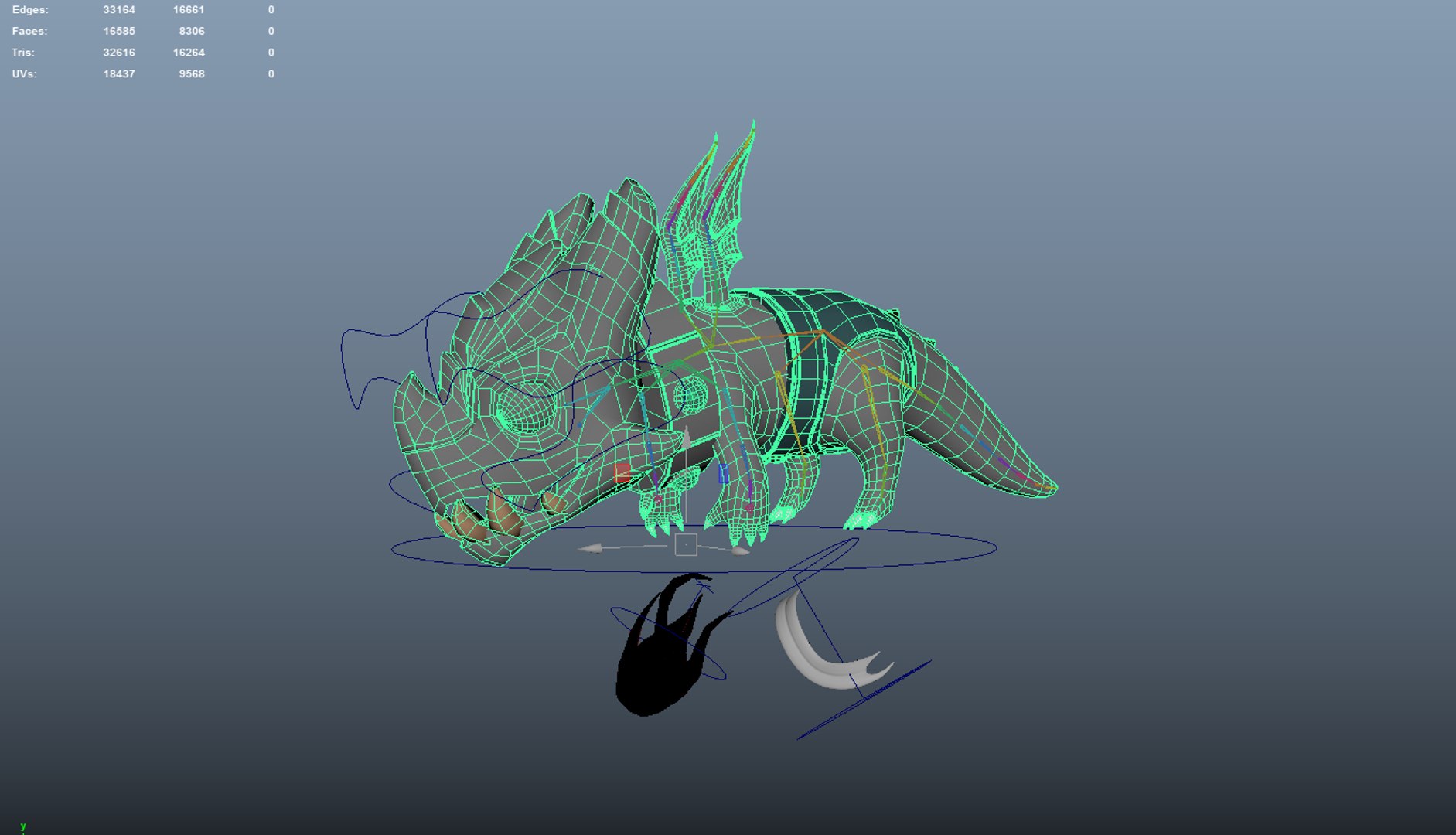 Little Dragon 3D Model - TurboSquid 1332064