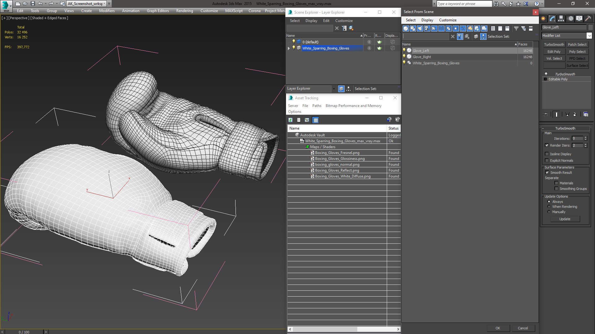 White Sparring Boxing Gloves 3D Model - TurboSquid 2151396