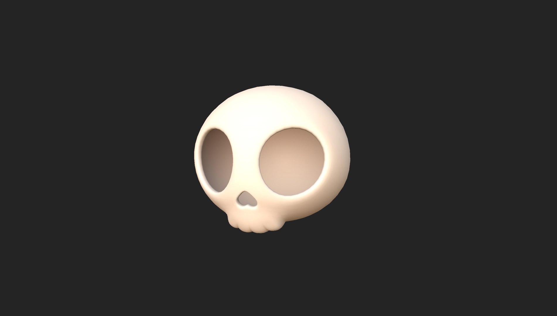 3D Cartoon Skull Model - TurboSquid 2002950