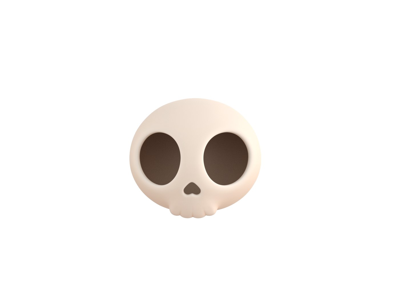3D Cartoon Skull Model - TurboSquid 2002950