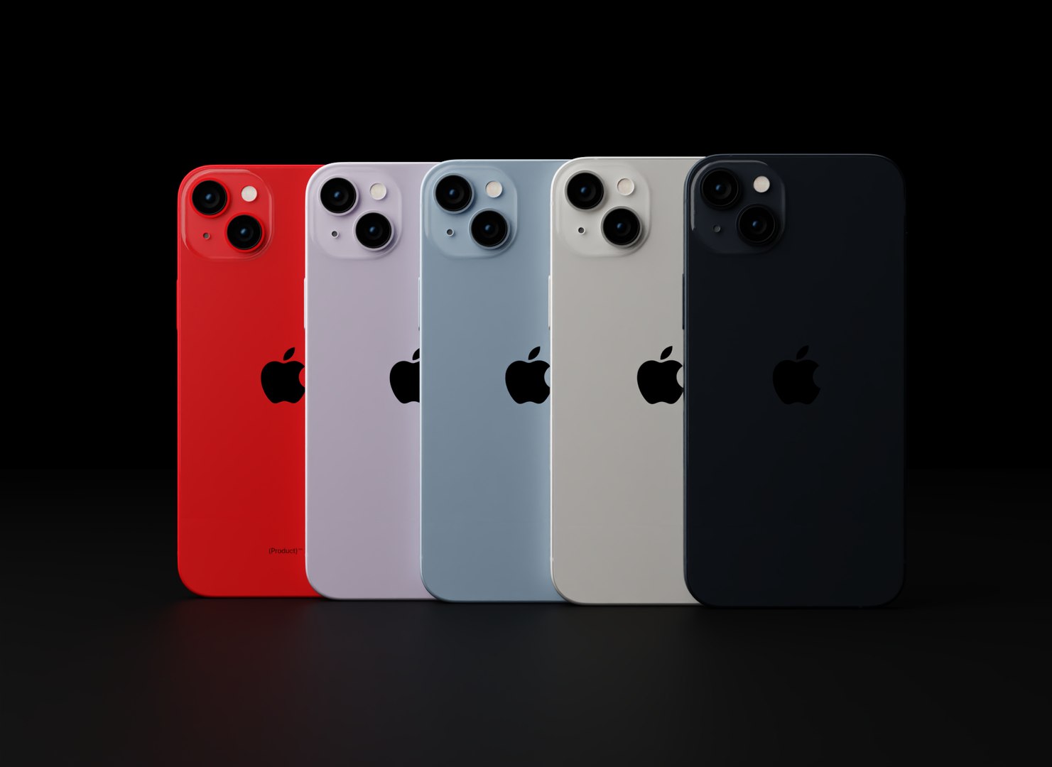 3D Apple iPhone 14 All Models in Official Colors model - TurboSquid 1957093